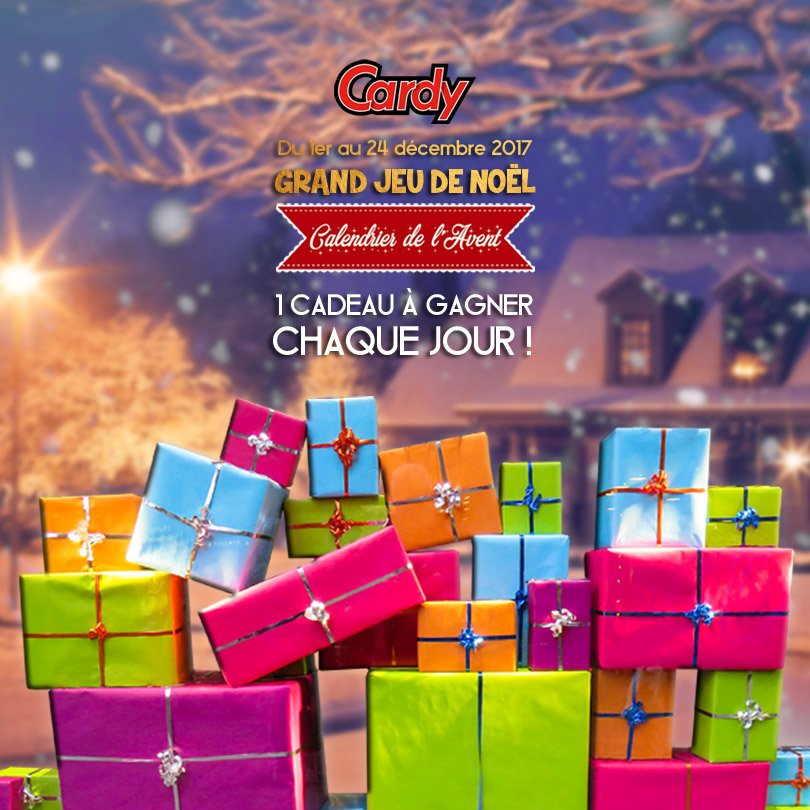 Grand Jeu de Noël : le Calendrier de l'Avent Cardy - Le Blog Cardy