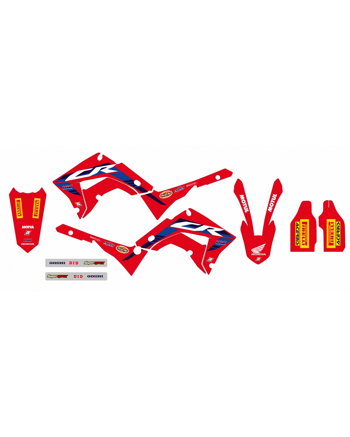 Kit Stickers Blackbird Kit Déco Blackbird Replica Team Hrc 2020 ...