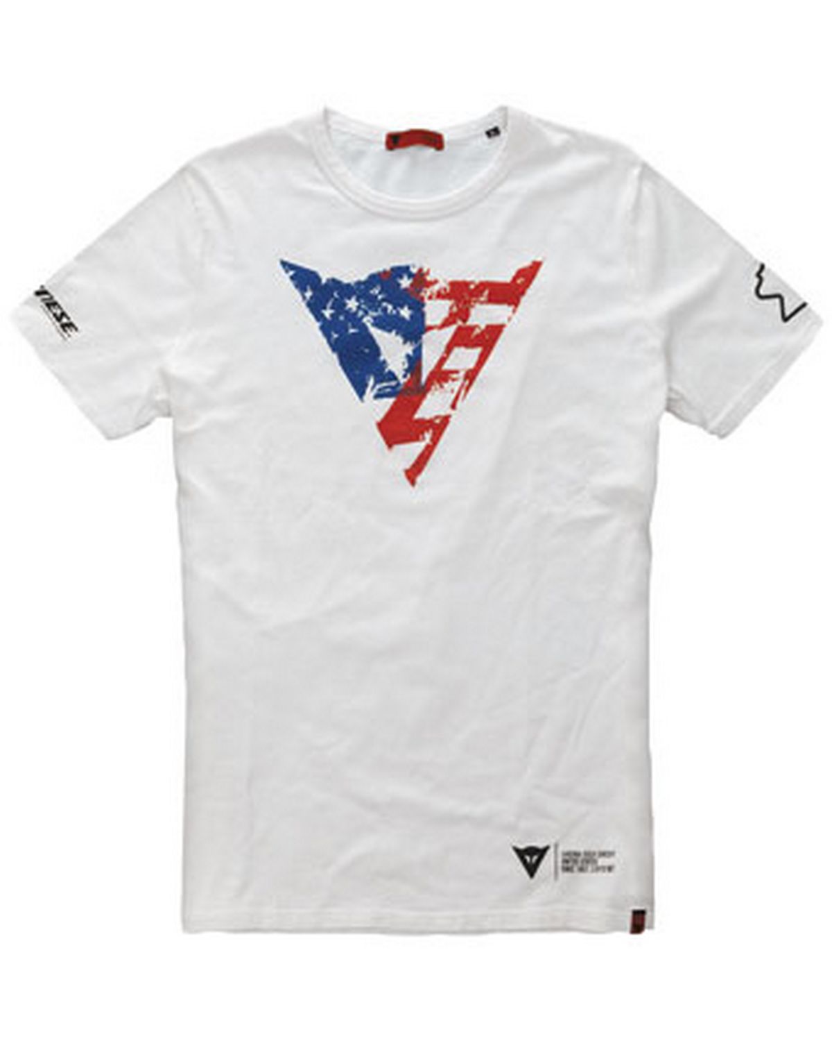 T-shirt Moto Dainese Flag Laguna Seca Blanc - Satisfait Ou Remboursé ...