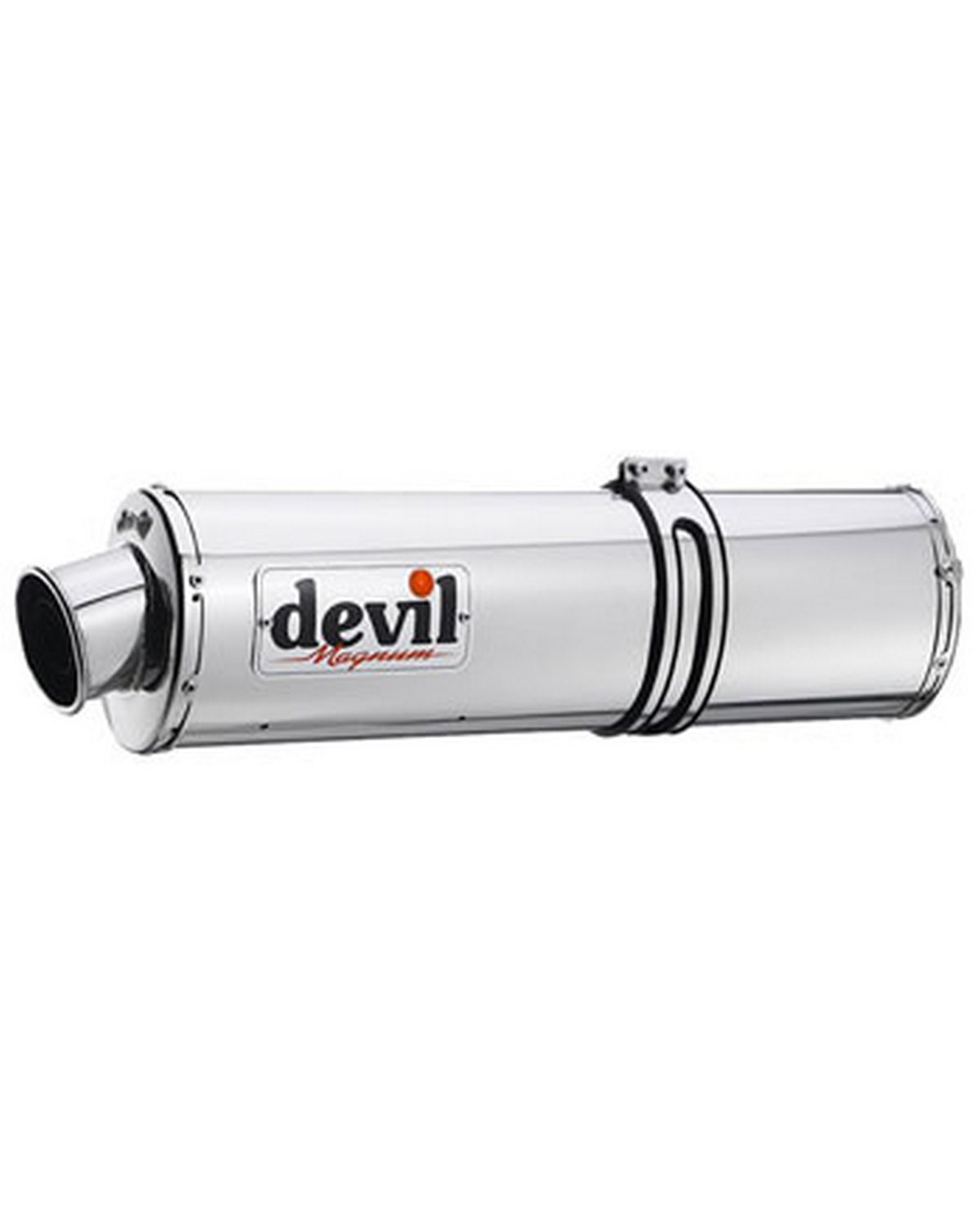 Silencieux Échappement Moto Devil Magnum Inox Bas Seul - Satisfait Ou Remboursé - Cardy.fr